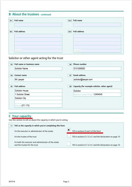 How do I prepare an IHT418 schedule?