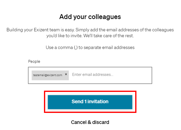 How do I invite colleagues to the platform?