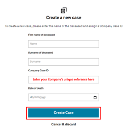 How do I create a case?