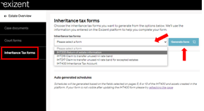 How do I prepare an IHT205 form?