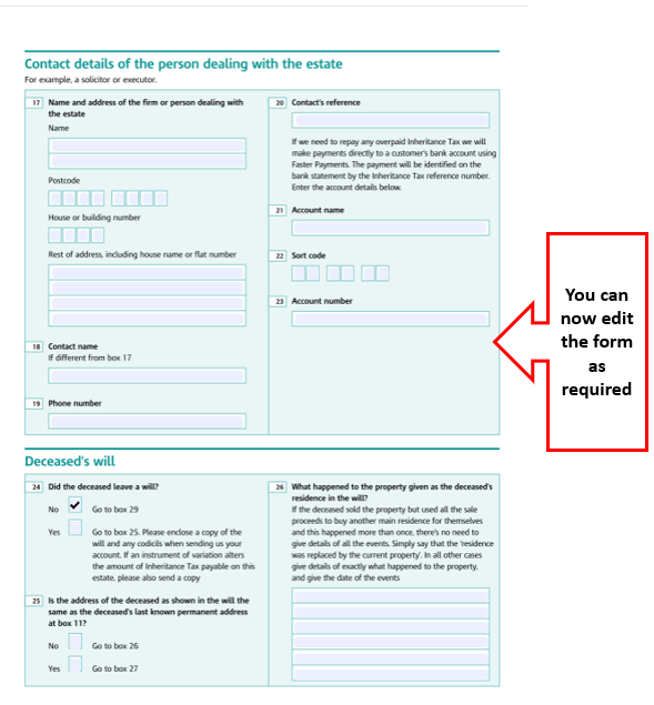 How do I detach a form in order to edit it?