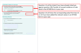 How do I prepare an IHT435 form?