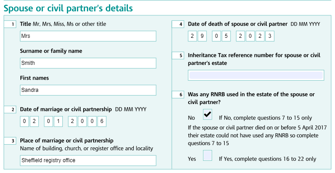 How do I prepare an IHT436 or IHT402 form?