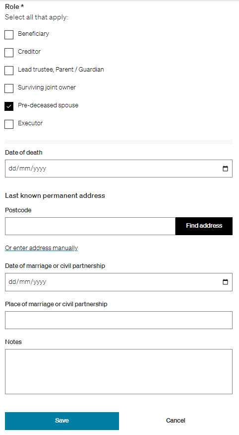 How do I prepare an IHT436 or IHT402 form?
