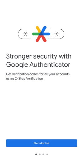 How do I set up MFA using the Google authenticator app?