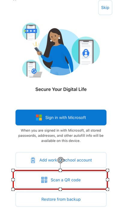 How do I set up MFA using the Microsoft Authenticator app?