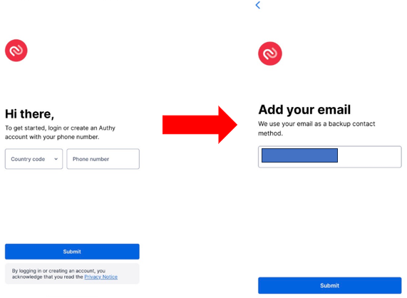 How do I set up MFA using the Twilio Authy authenticator app?