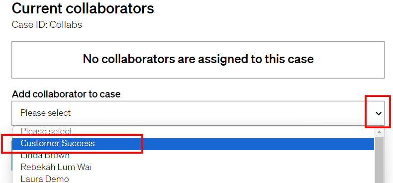 How do I add collaborators to my case?