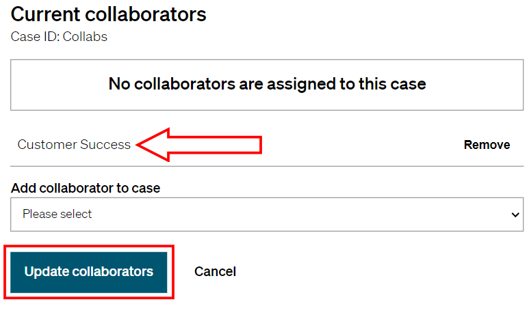 How do I add collaborators to my case?