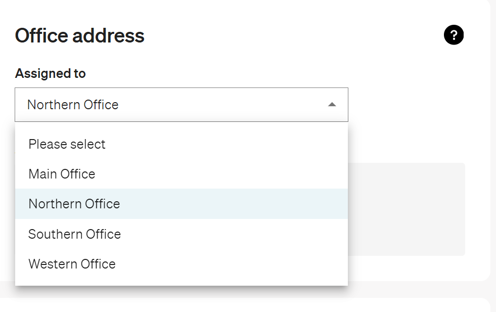 How do I add multiple office addresses to my Exizent account?
