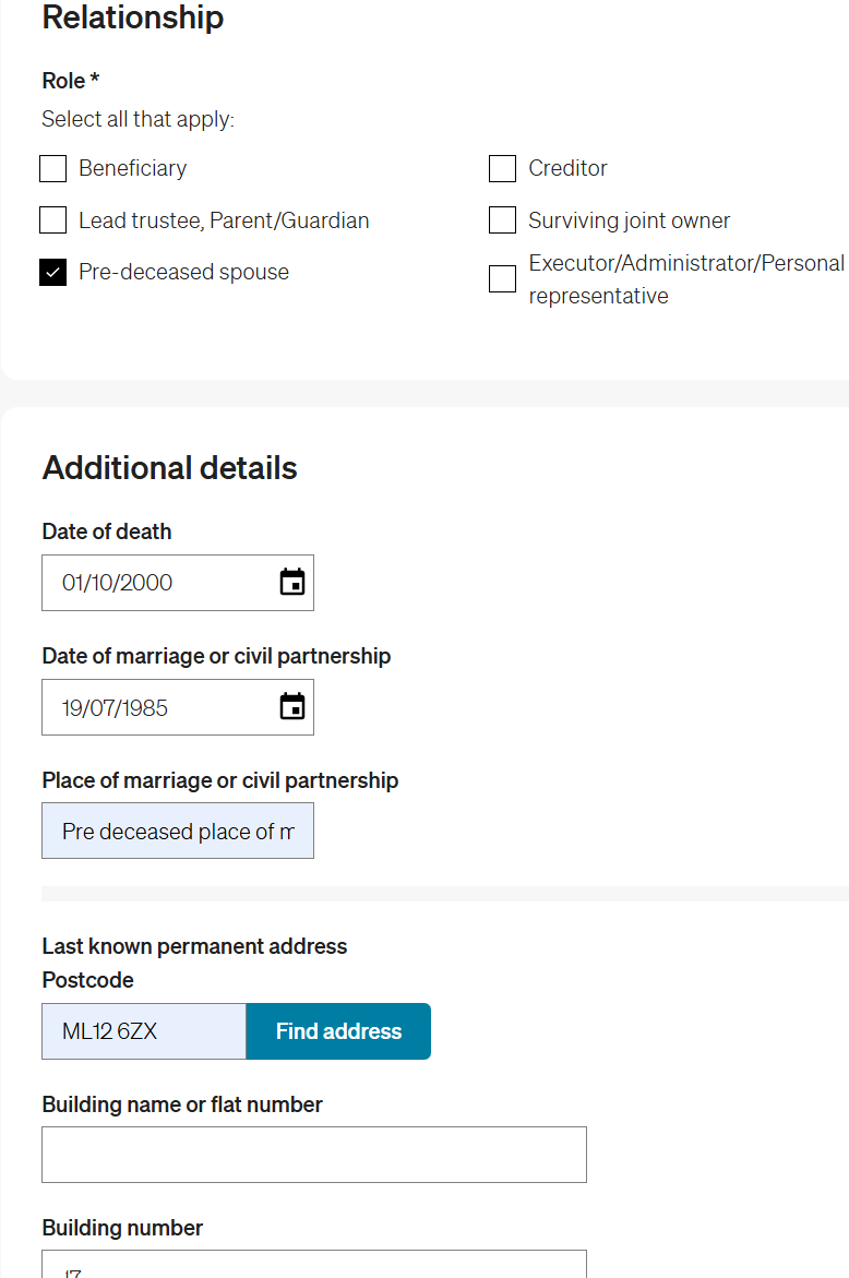 How do I prepare an IHT436 or IHT402 form?