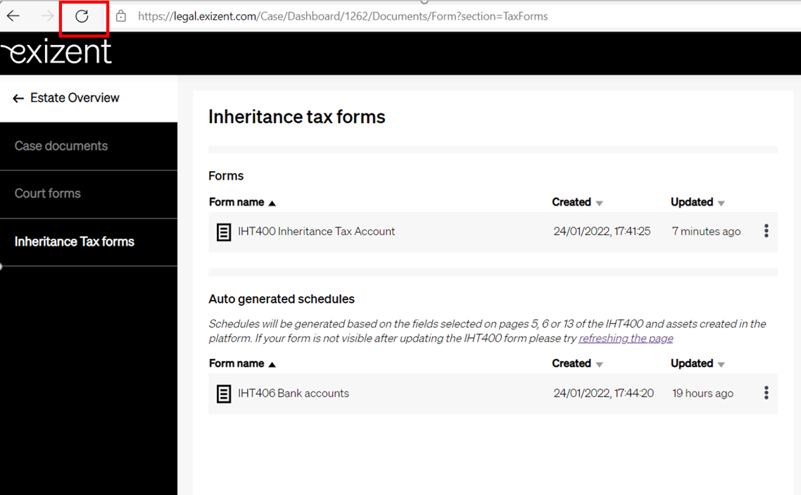 How do I prepare an IHT400 form and the relevant schedules?