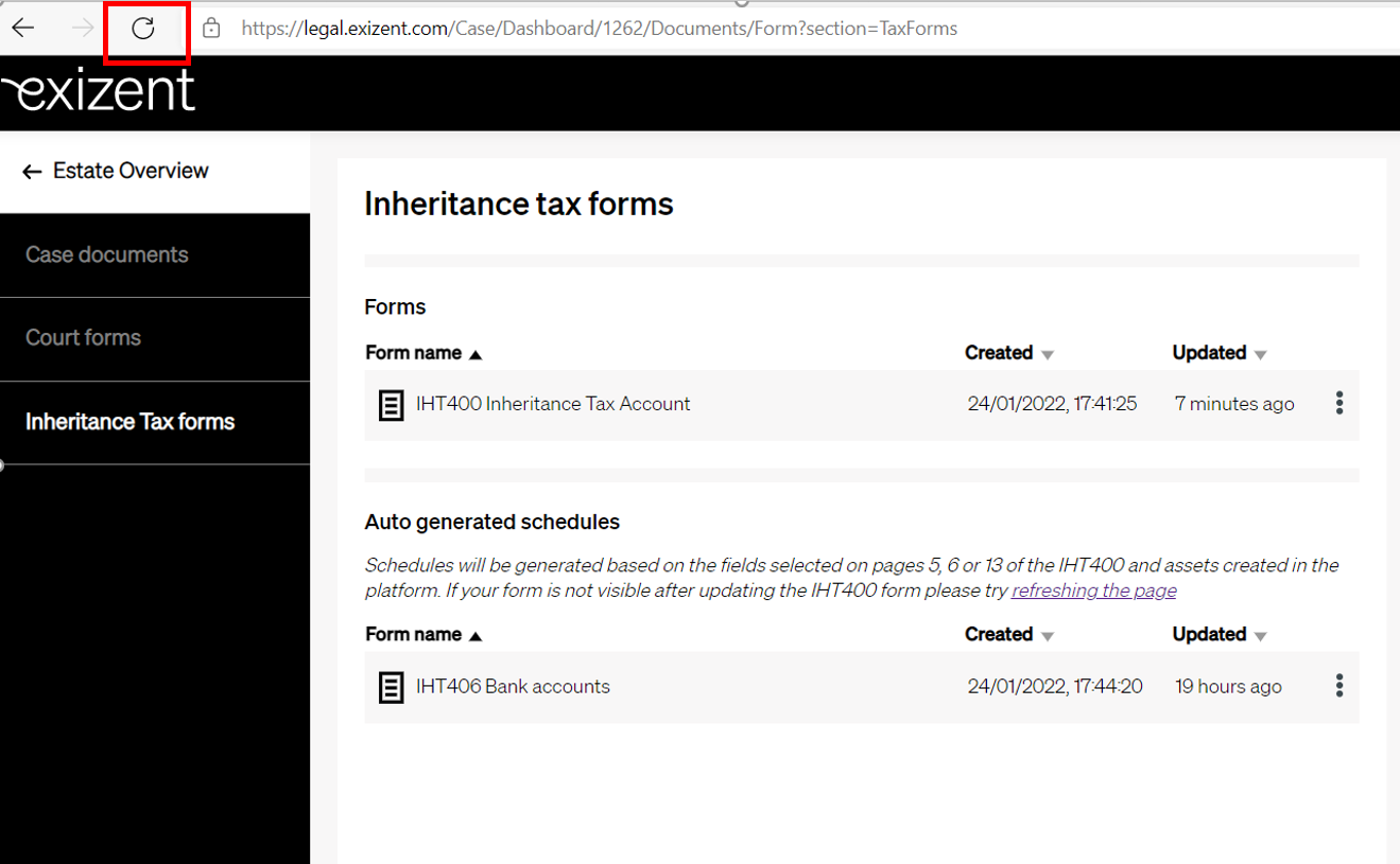 How do I prepare an IHT400 form and the relevant schedules?