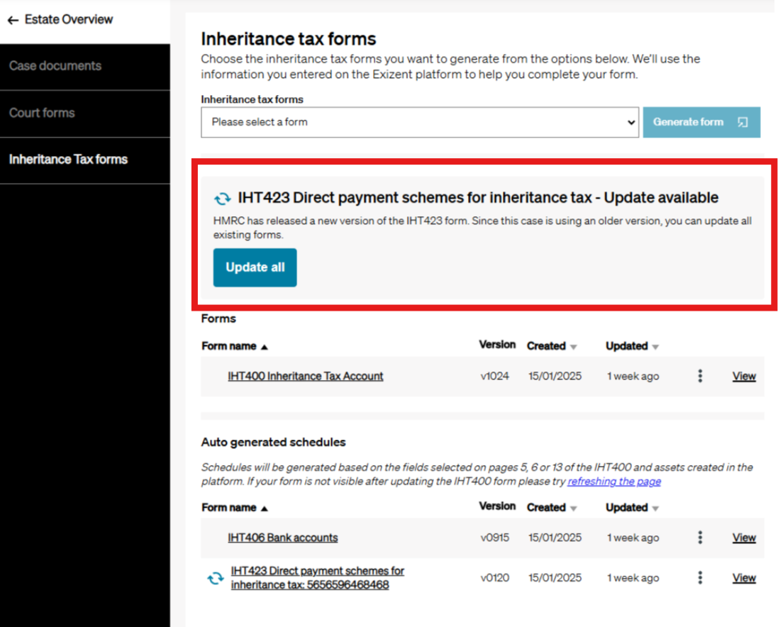 A newer version of a HMRC form is available, how do I update my ...