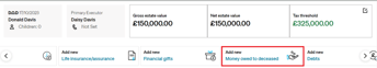 How do I prepare an IHT409 form?